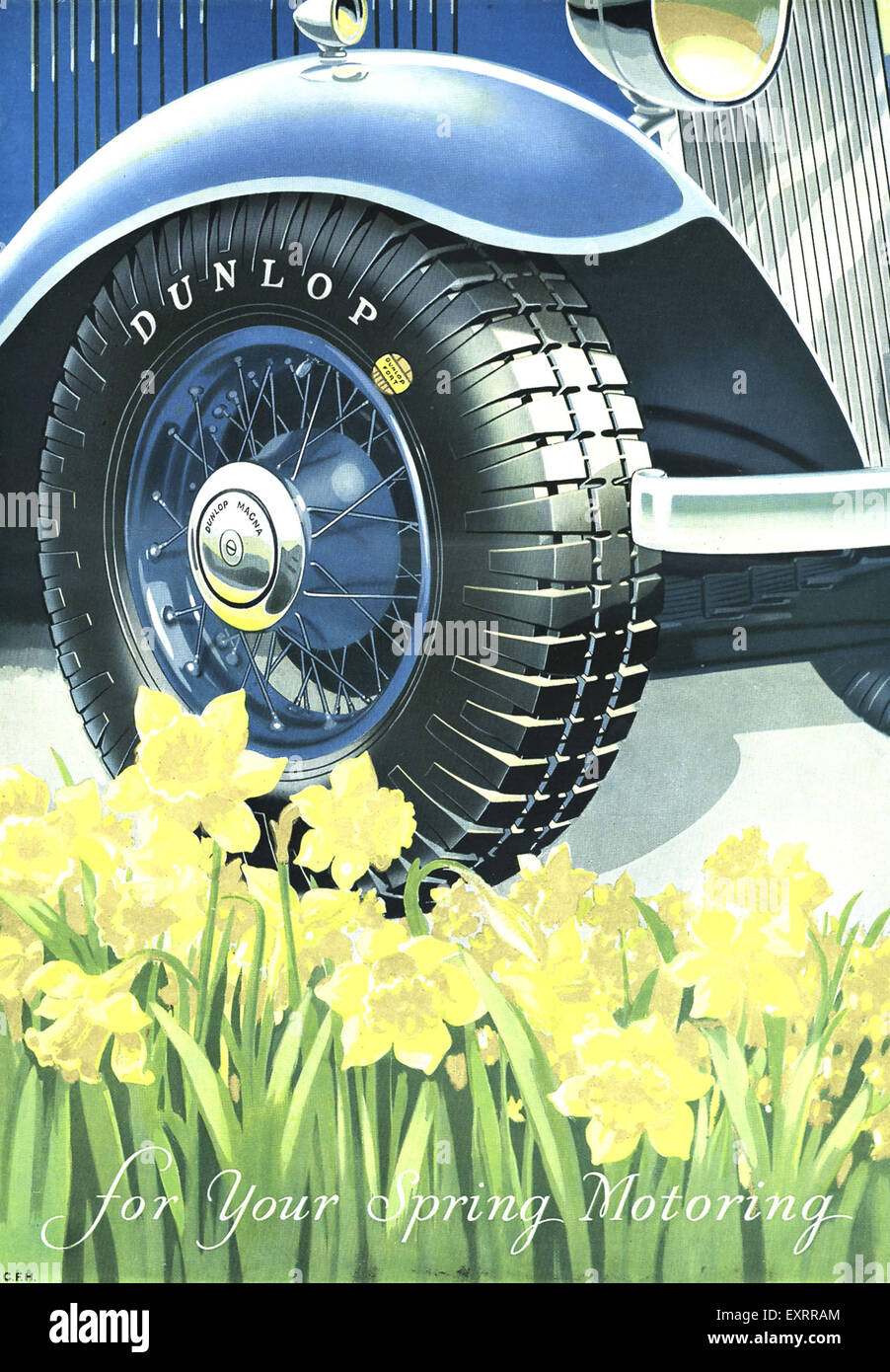 1930s UK Dunlop Magazine Advert Stock Photo - Alamy