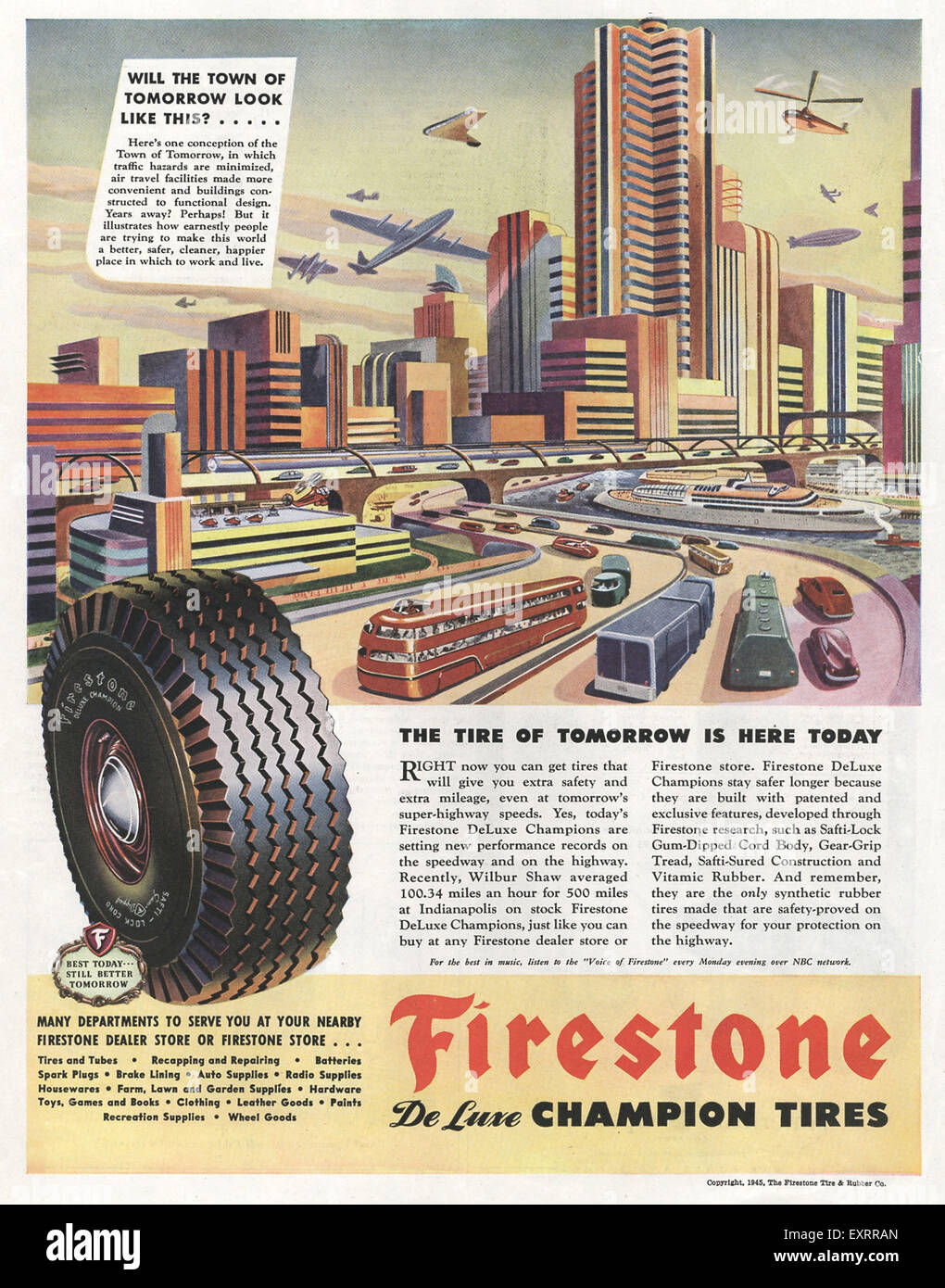 Firestone advert hi-res stock photography and images - Alamy