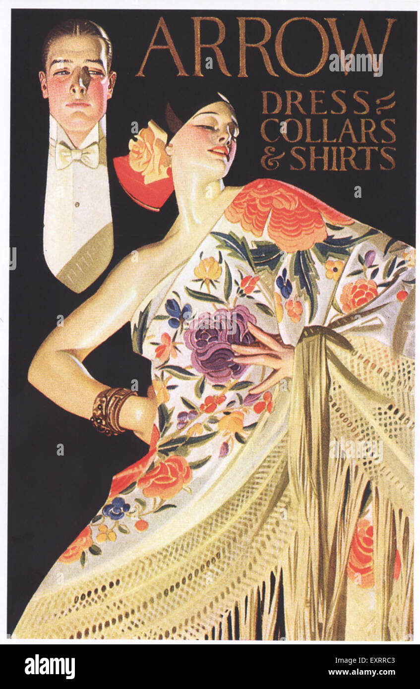 1920s USA Arrow Magazine Advert Stock Photo - Alamy