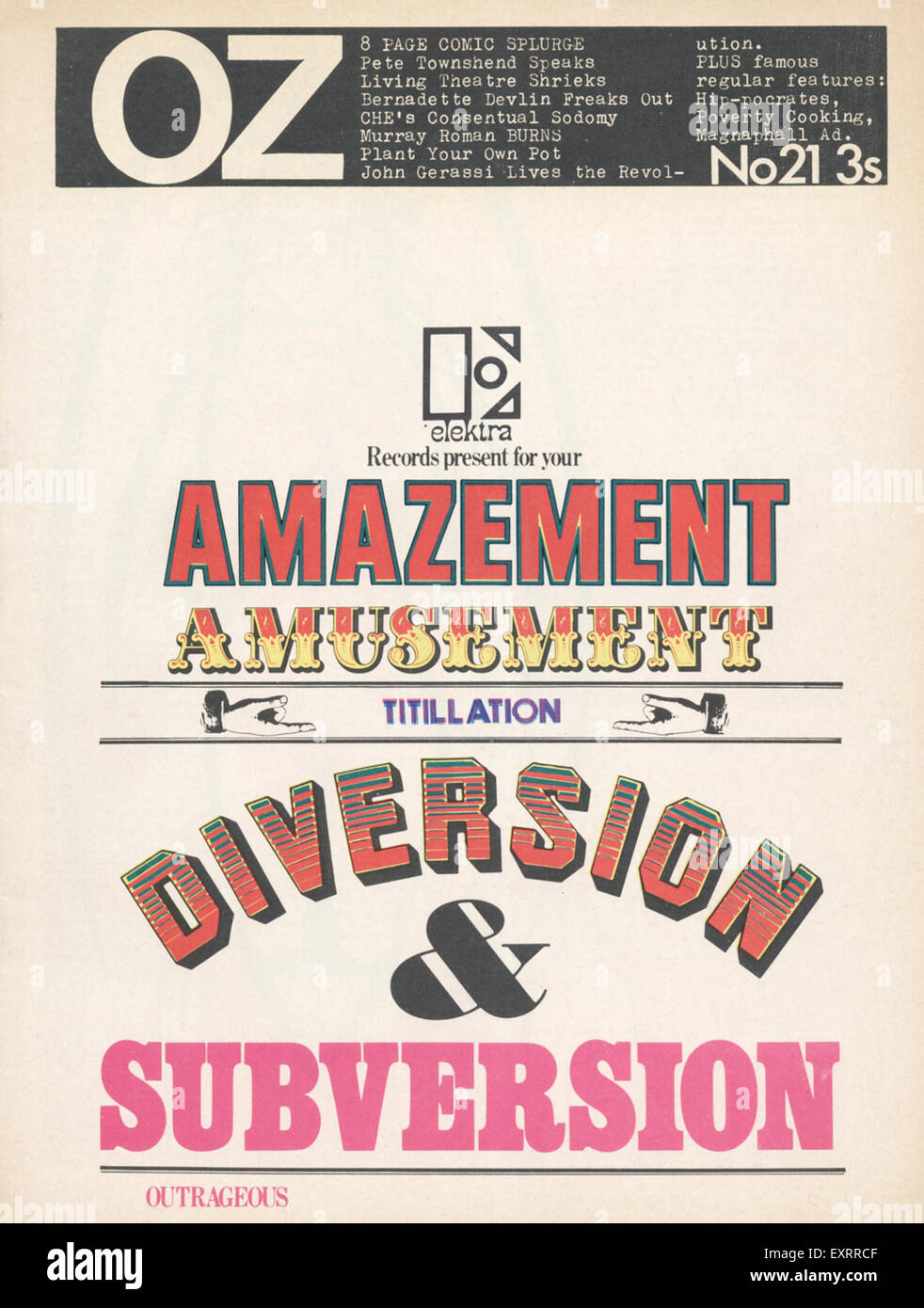 1960s uk oz magazine cover hi-res stock photography and images - Alamy