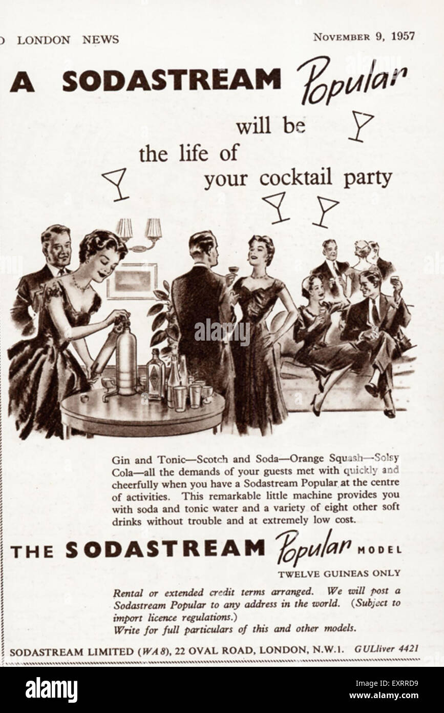 Sodastream advert hi-res stock photography and images - Alamy