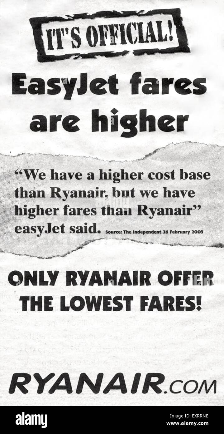 Ryanair advert hi-res stock photography and images - Alamy