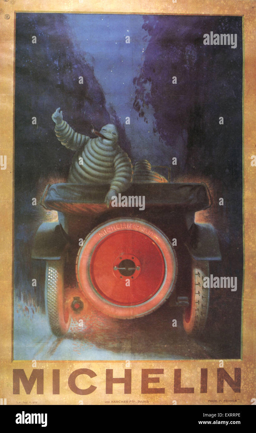 1920s UK Michelin Magazine Advert Stock Photo - Alamy