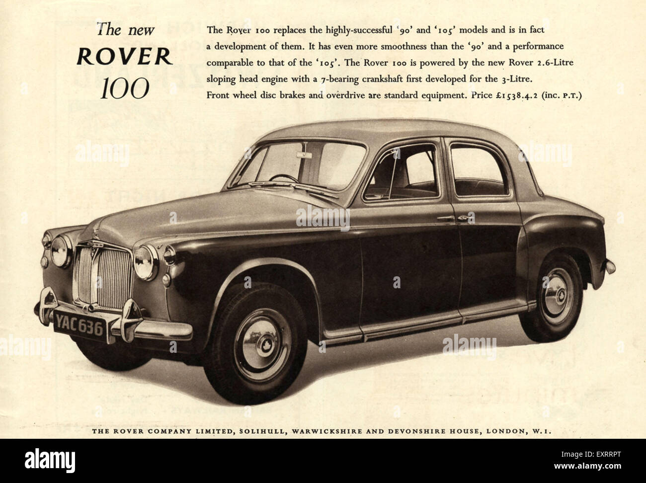 Rover 100 1960s hi-res stock photography and images - Alamy