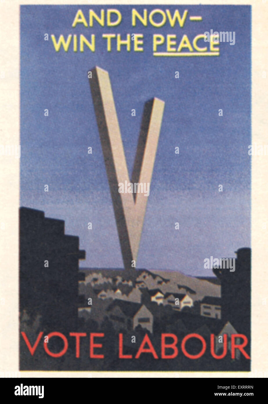 Labour party poster 1940s hi-res stock photography and images - Alamy