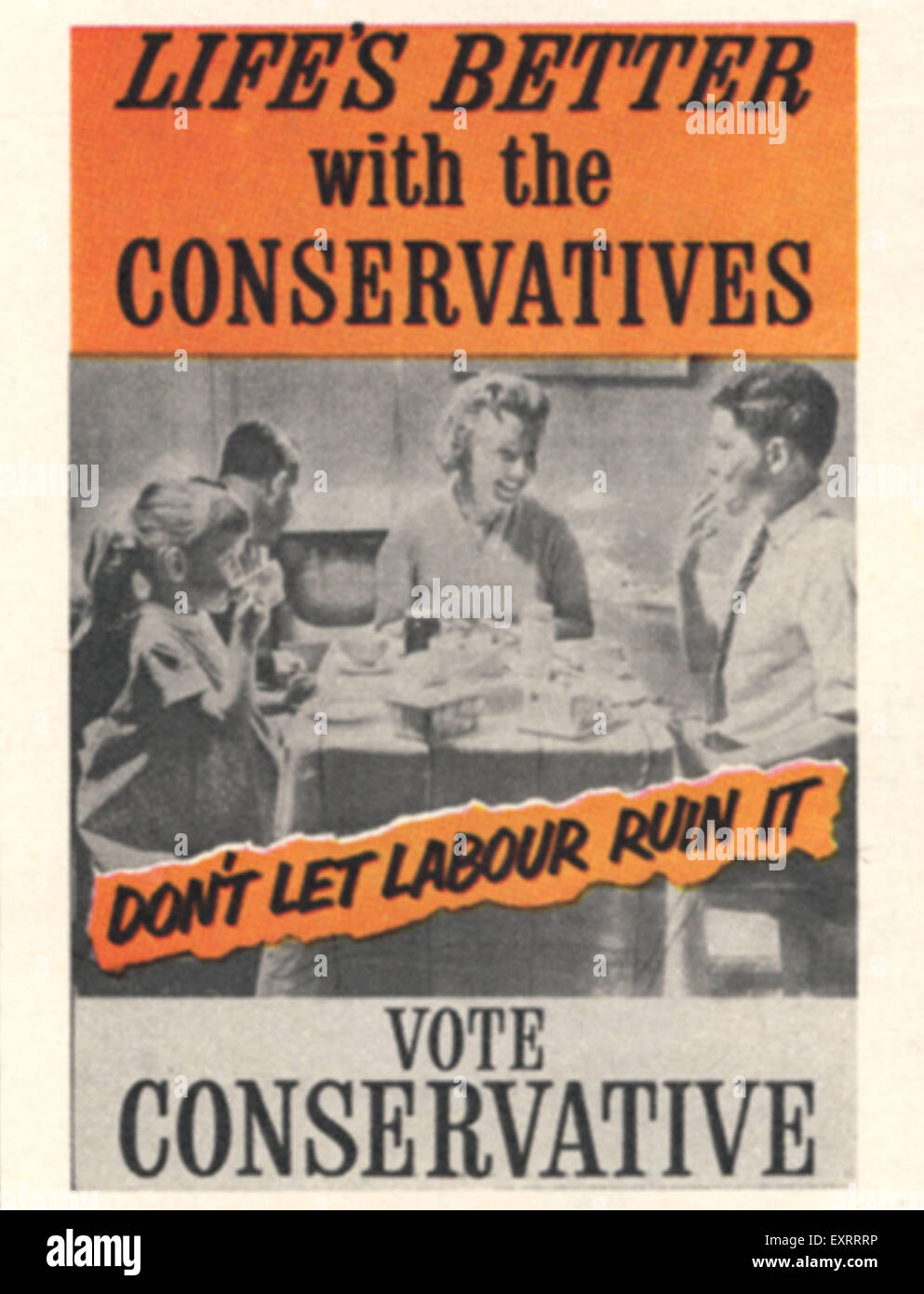 1950s UK The Conservative Party Poster Stock Photo - Alamy