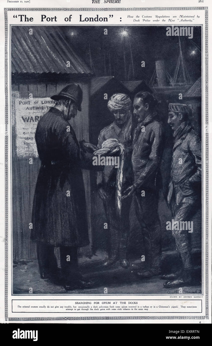 1920s UK The Port of London Magazine Plate Stock Photo - Alamy