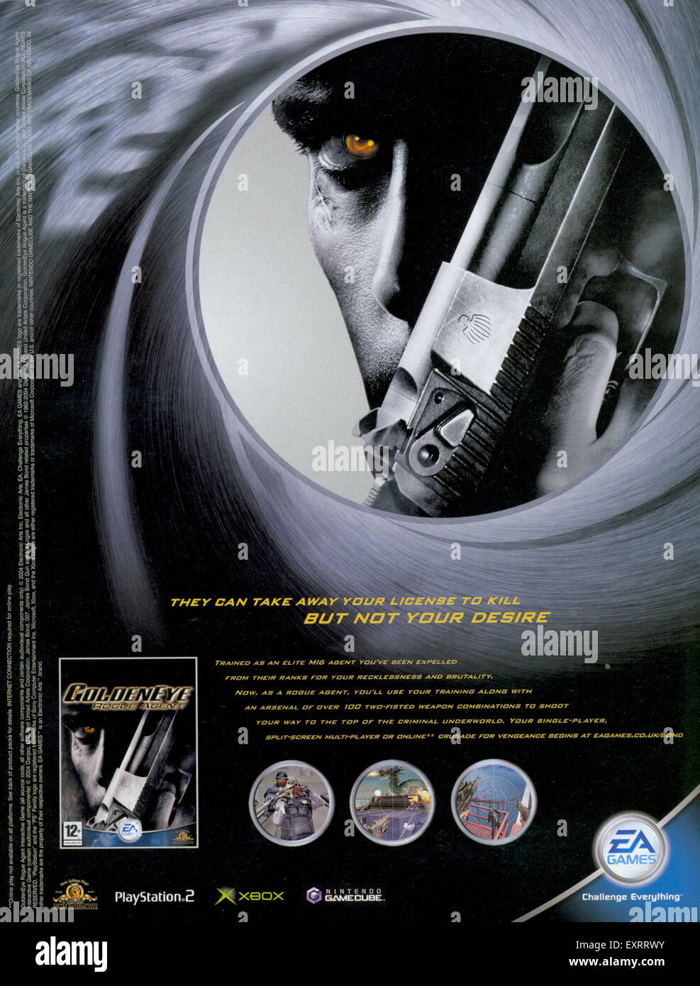 2000s UK Goldeneye/ EA Games Magazine Advert Stock Photo - Alamy