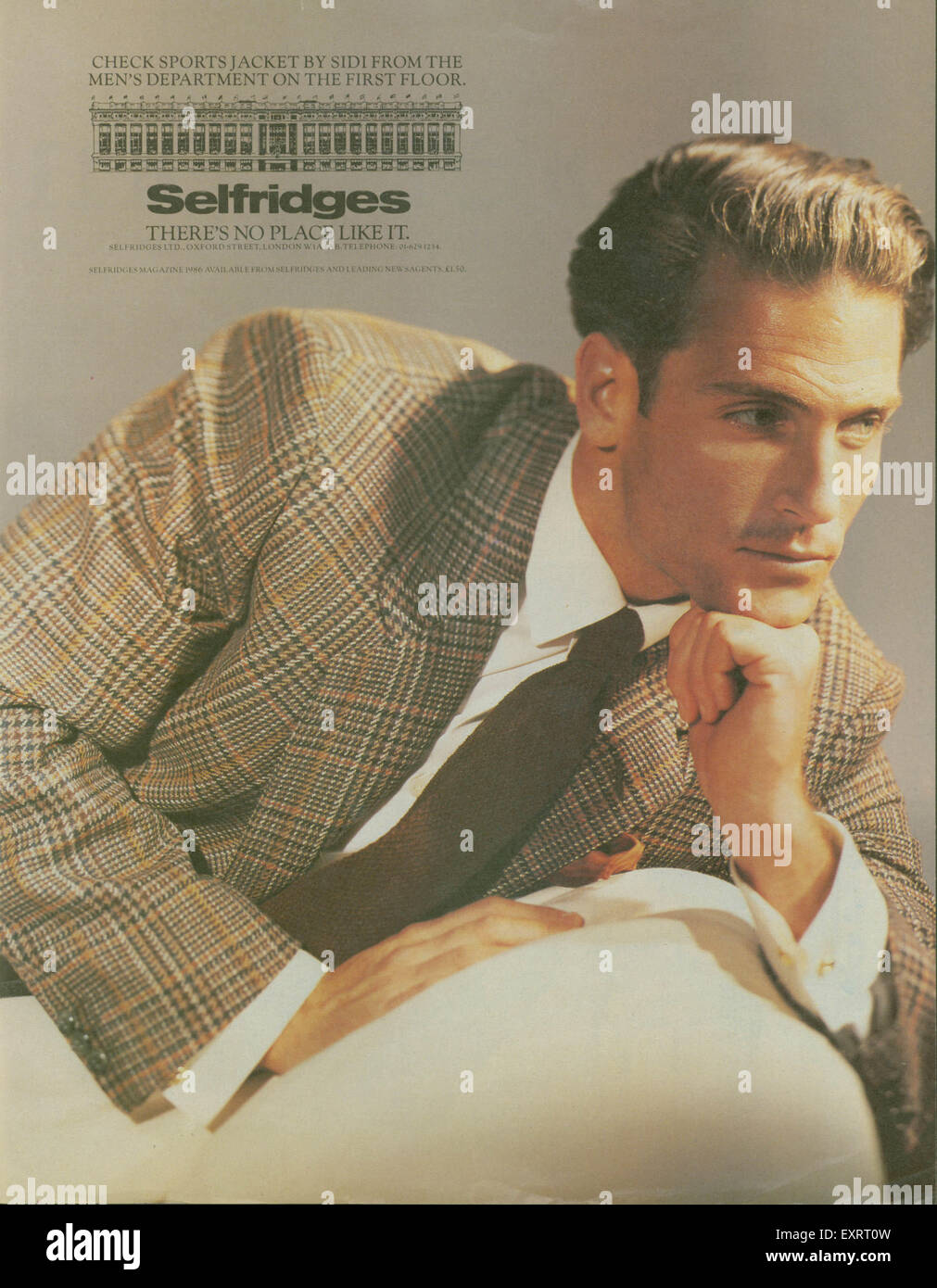 1980s UK Selfridges Magazine Advert Stock Photo - Alamy