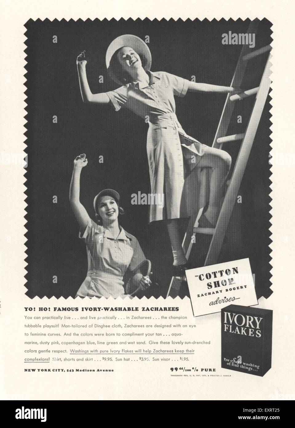 1940s USA Ivory Flakes Magazine Advert Stock Photo - Alamy