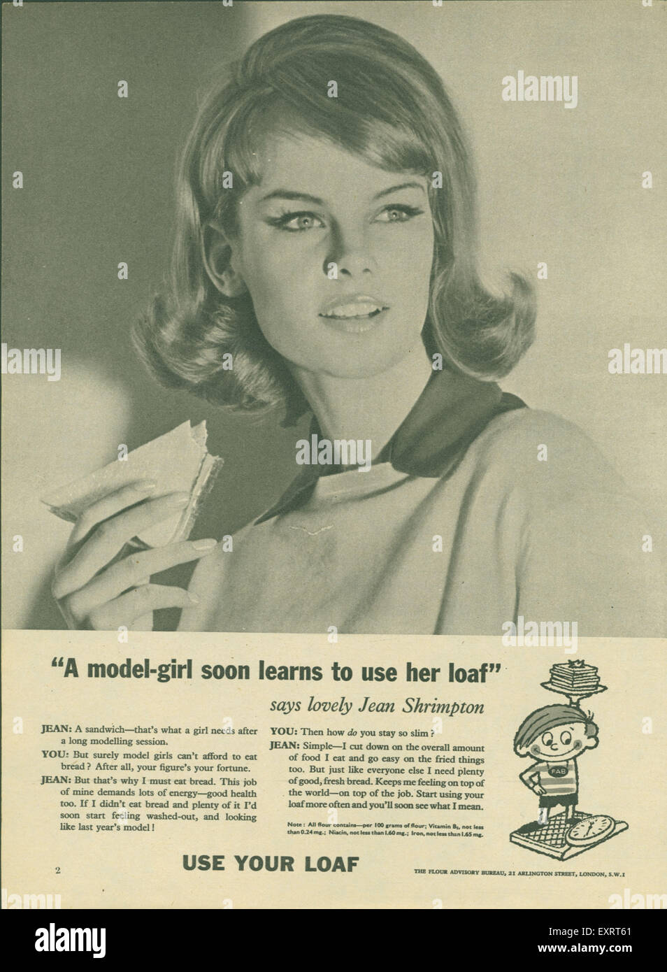 Flour advert 1960s hi-res stock photography and images - Alamy