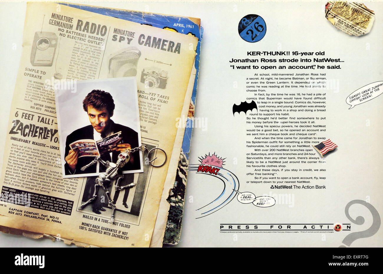 1980s UK Natwest Magazine Advert Stock Photo - Alamy