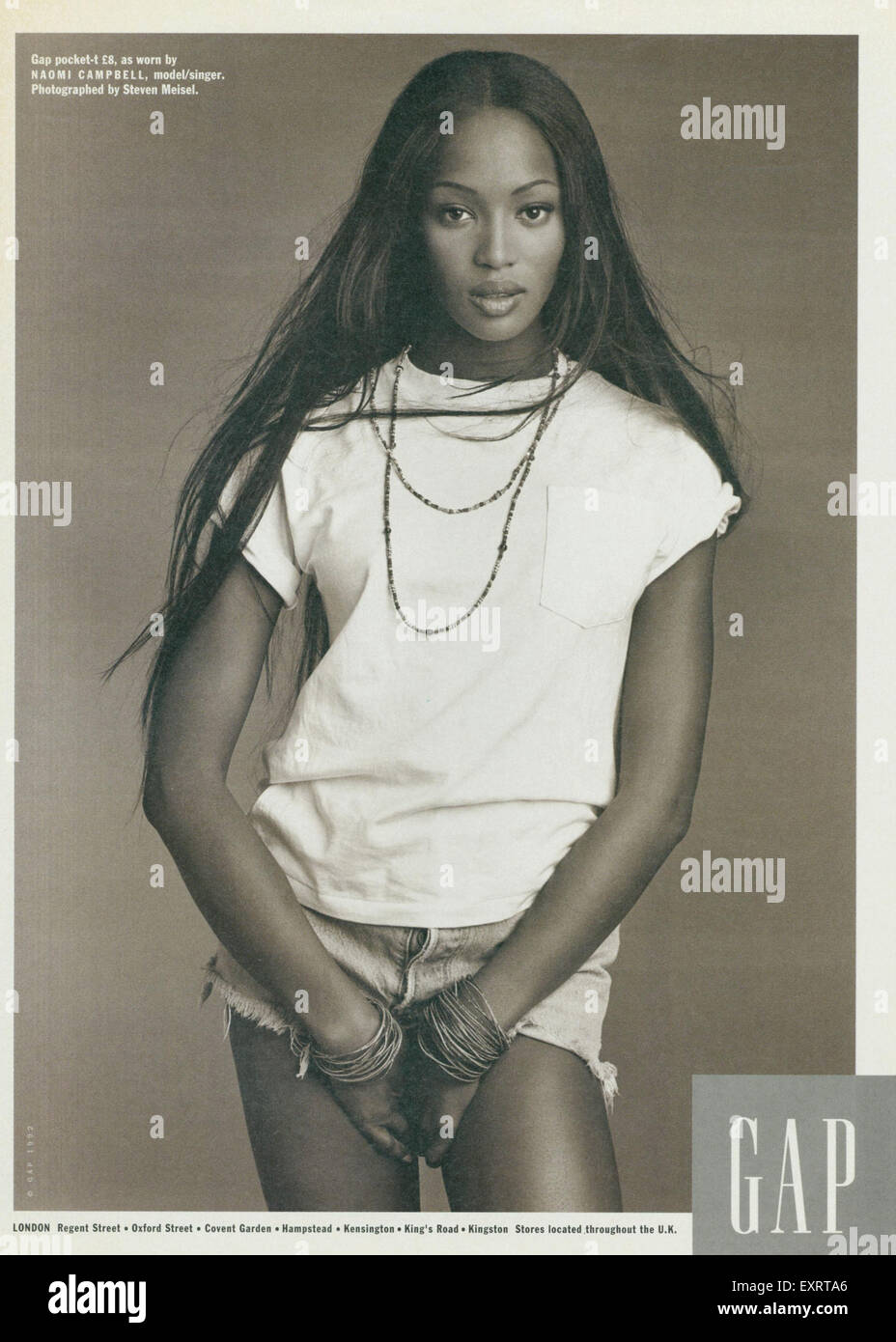 1990s UK Gap Magazine Advert Stock Photo - Alamy