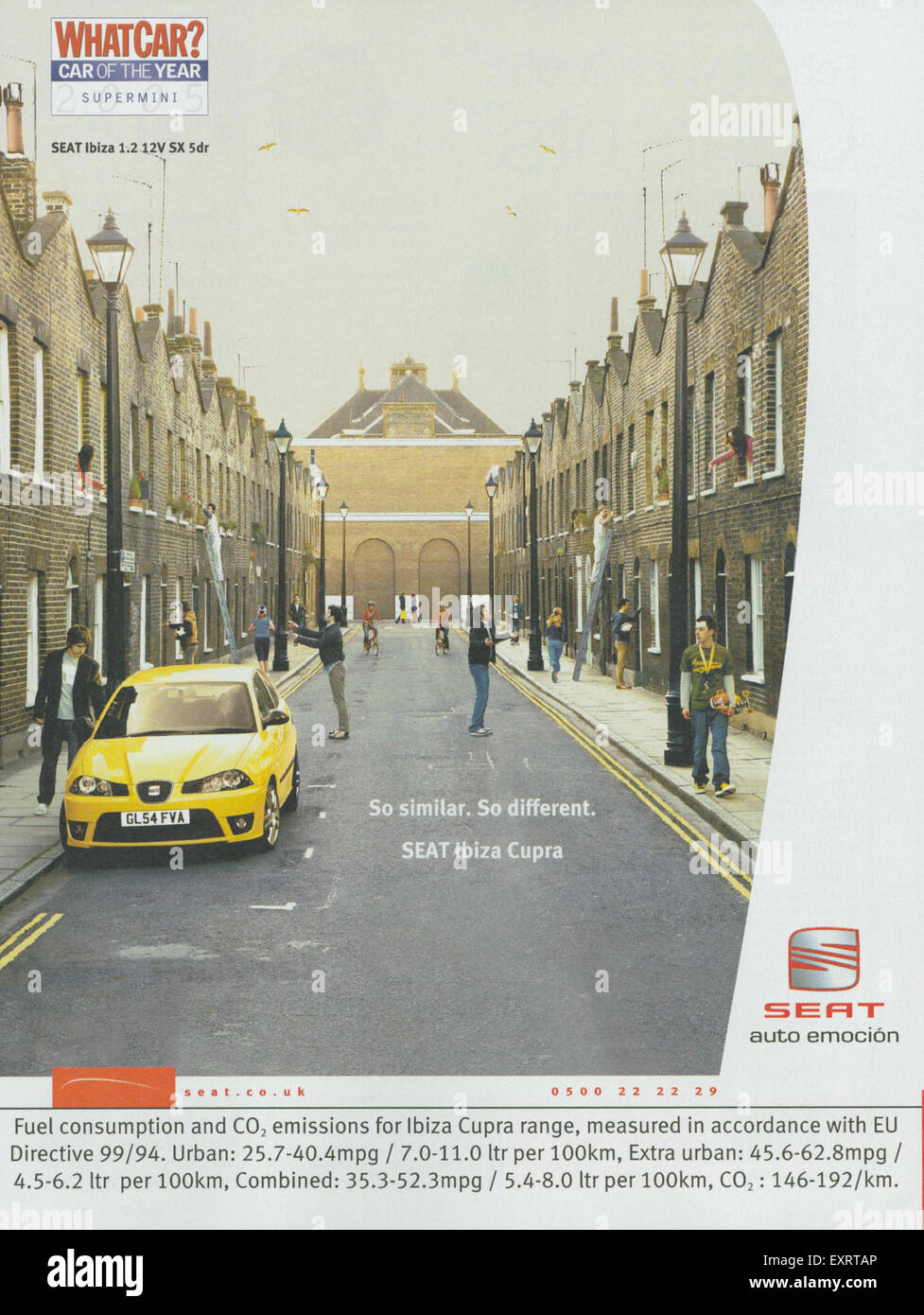 2000s UK Seat Ibiza Magazine Advert Stock Photo - Alamy