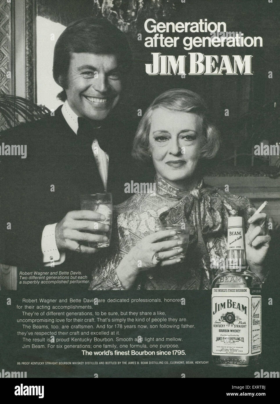 1970s usa jim beam magazine hi-res stock photography and images - Alamy