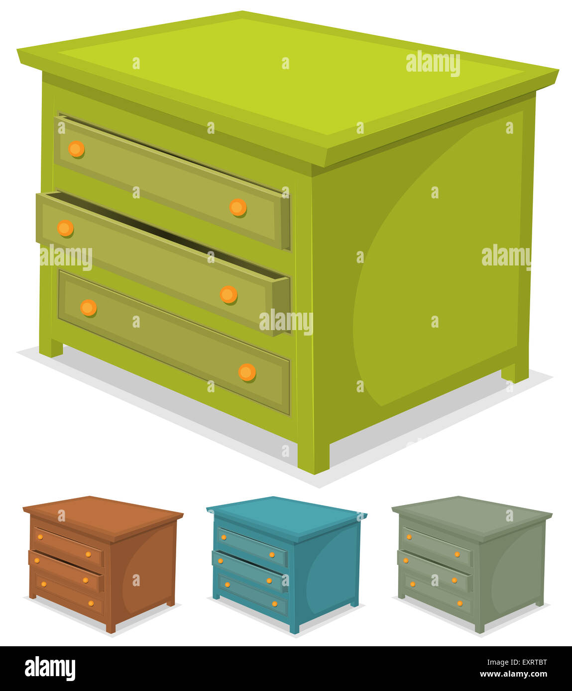 Cartoon drawer hi-res stock photography and images - Alamy