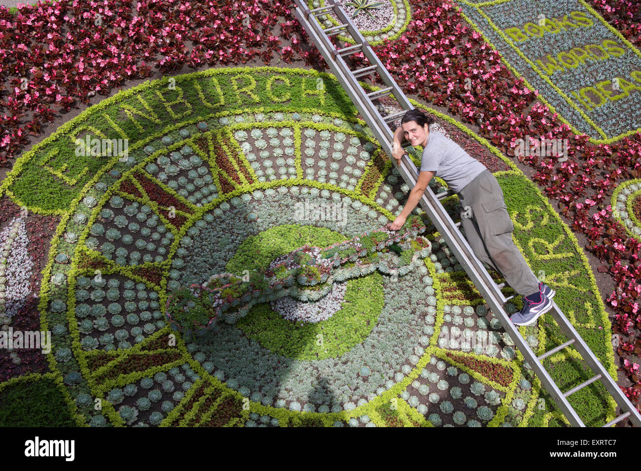 The Floral Clock in Princes Street Gardens has today been revealed ...