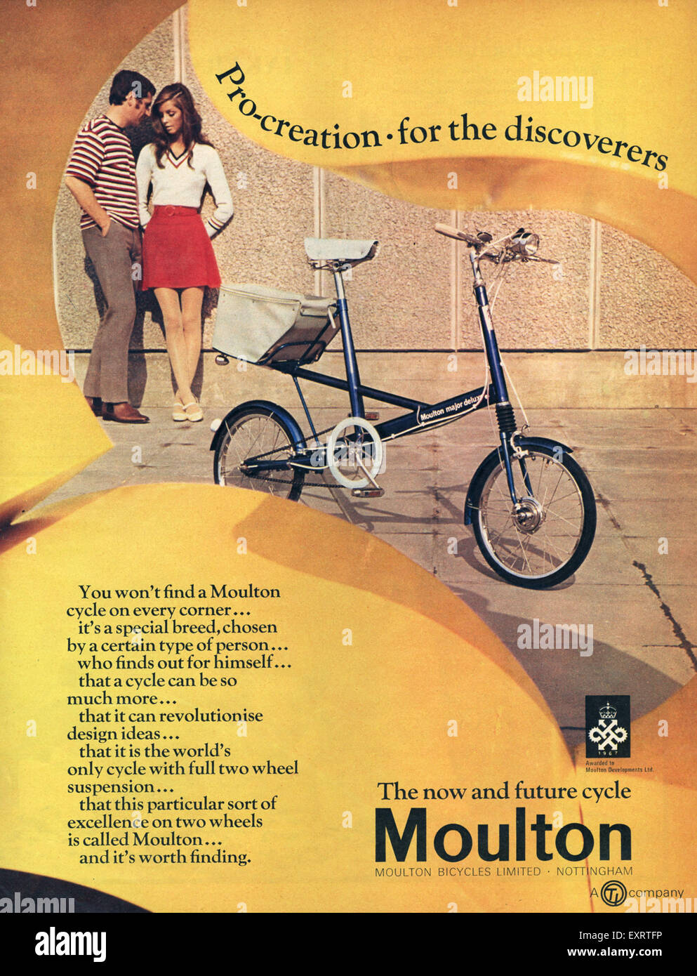 1960s UK Moulton Magazine Advert Stock Photo - Alamy