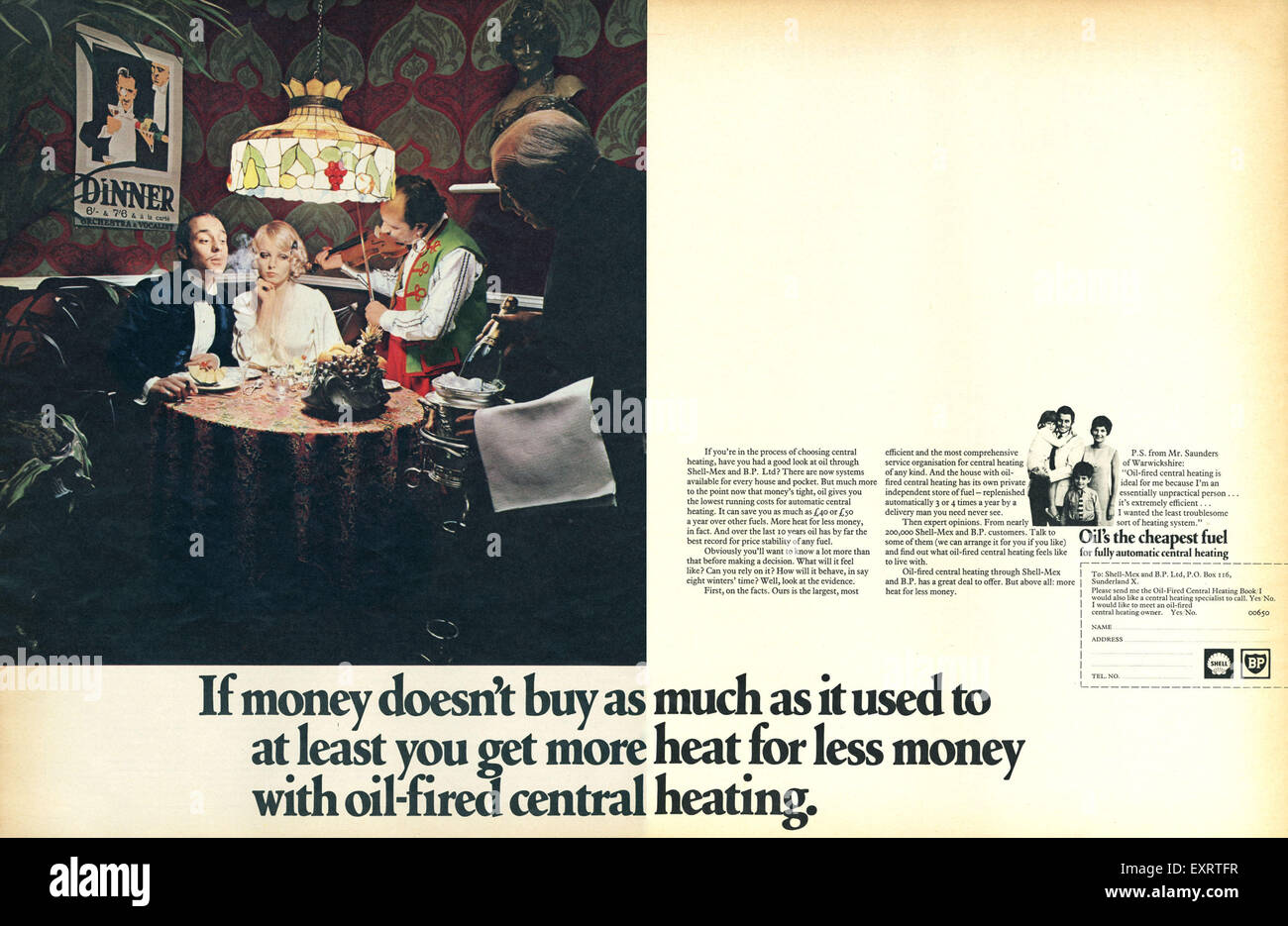 1960s UK Shell & BP Magazine Advert Stock Photo - Alamy