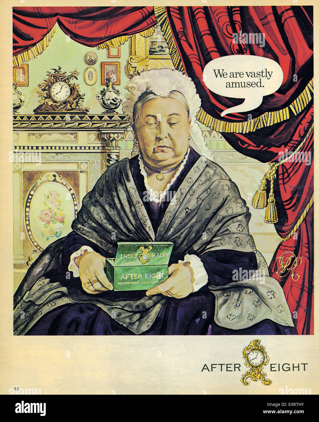 1970s UK After Eight Magazine Advert Stock Photo - Alamy