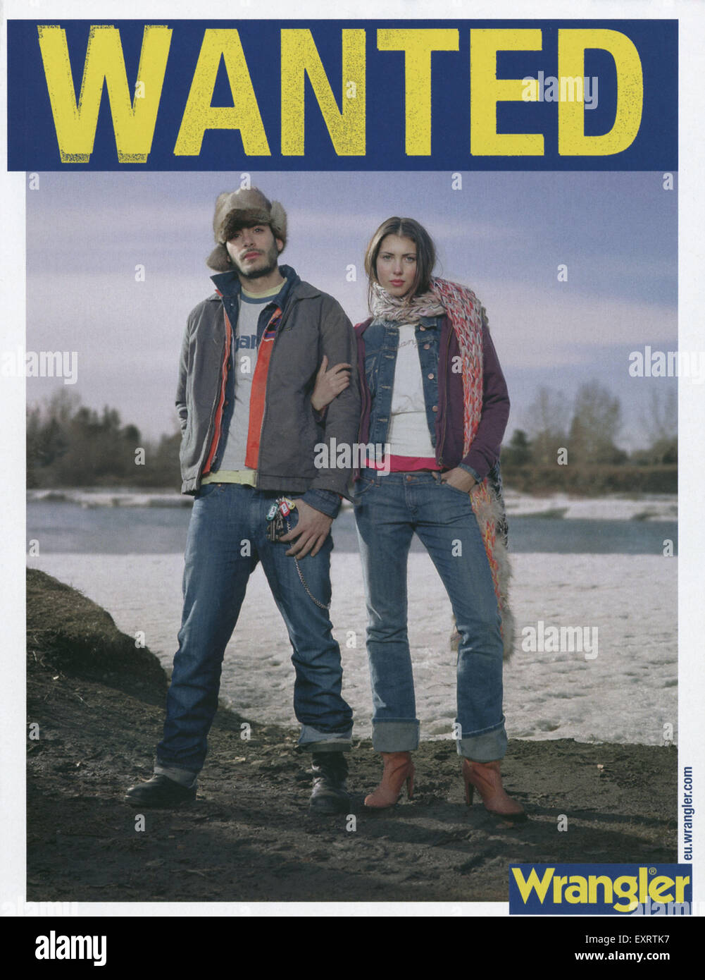 Wrangler advert jeans hi-res stock photography and images - Alamy