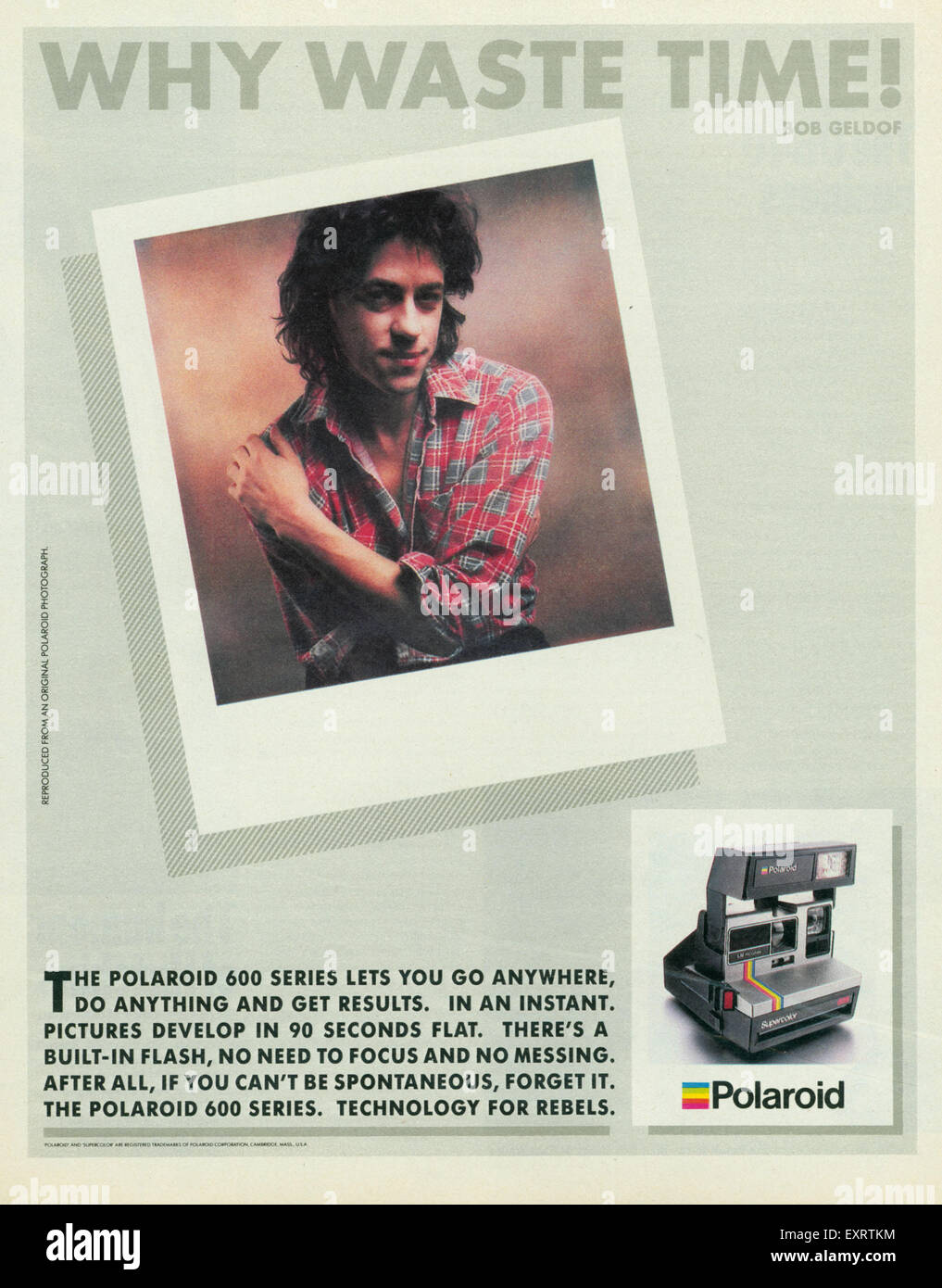Advert of cameras by polaroid hi-res stock photography and images - Alamy