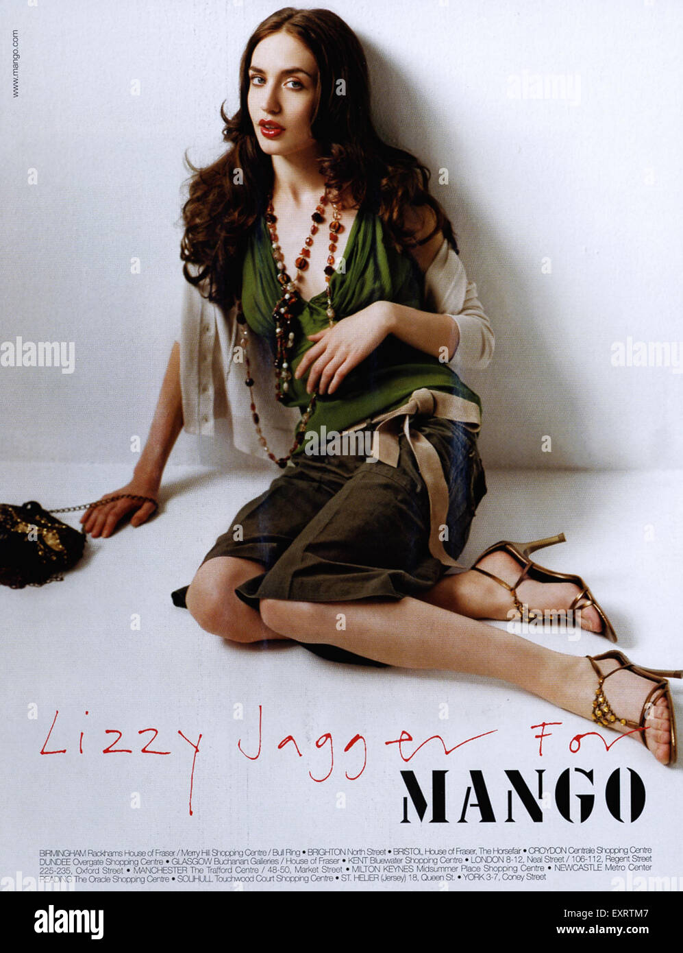 2000s UK Mango Magazine Advert Stock Photo - Alamy