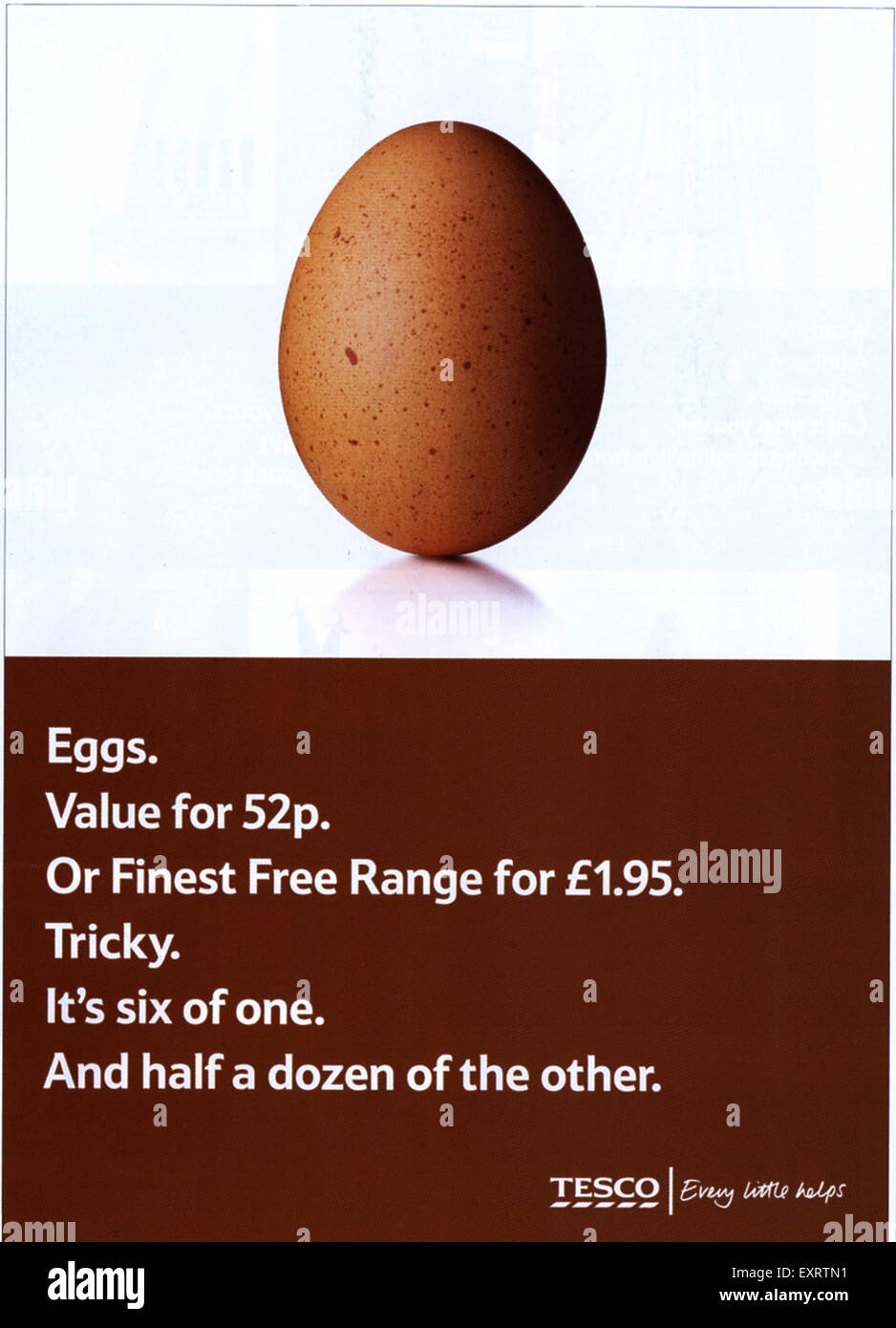 2000s UK Tesco Magazine Advert Stock Photo - Alamy