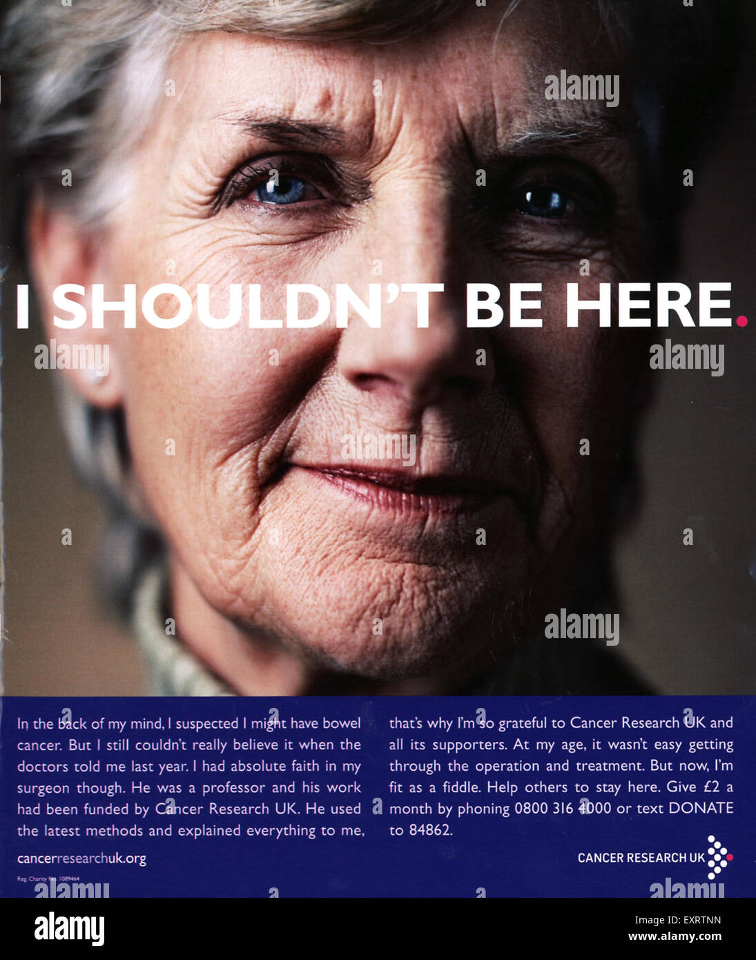 2000s UK Cancer Research Magazine Advert Stock Photo - Alamy