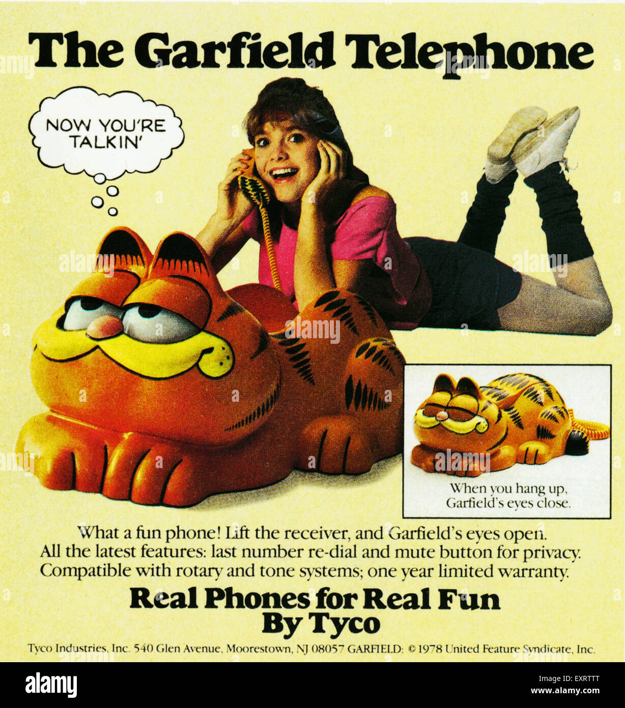 1980s USA Tyco Magazine Advert Stock Photo - Alamy