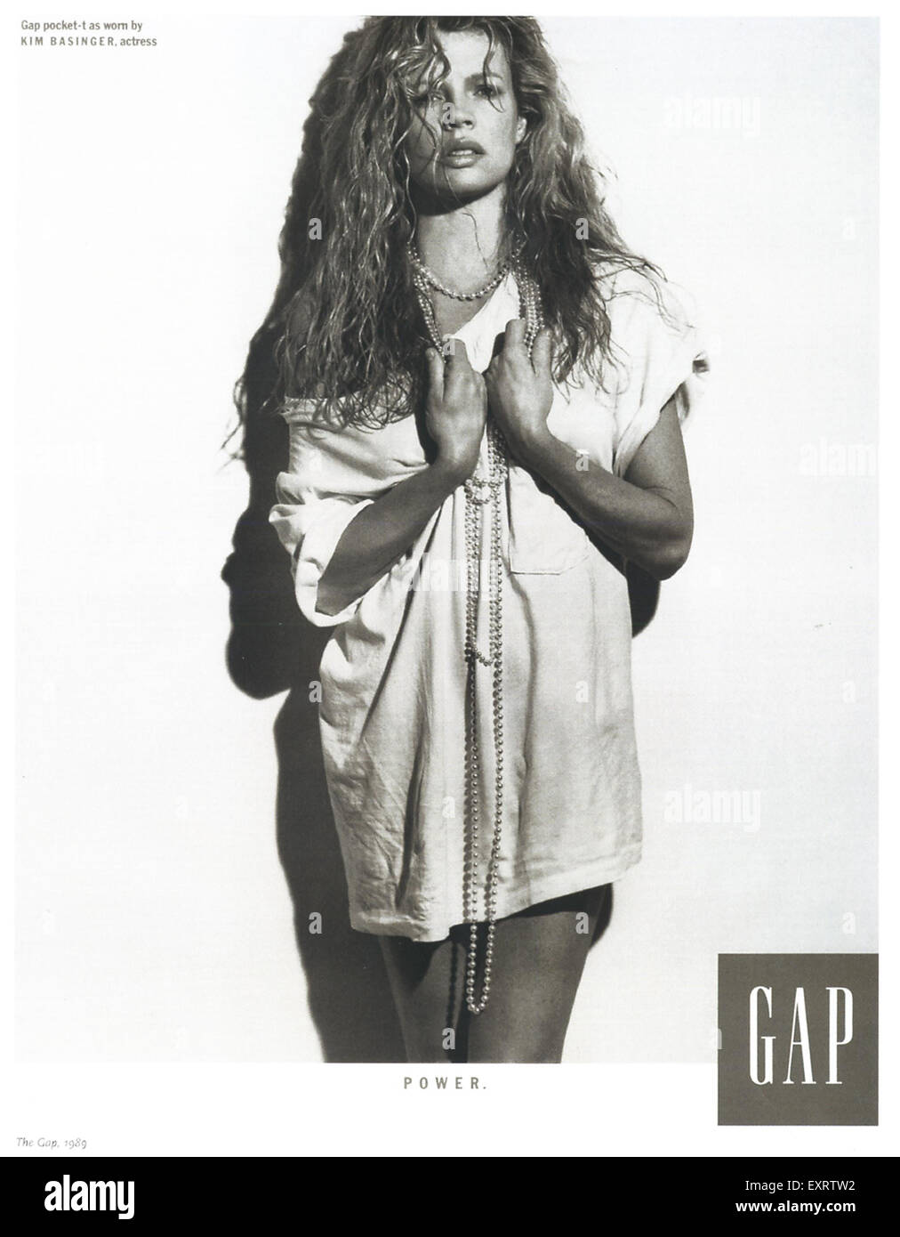 1980s USA Gap Magazine Advert Stock Photo - Alamy