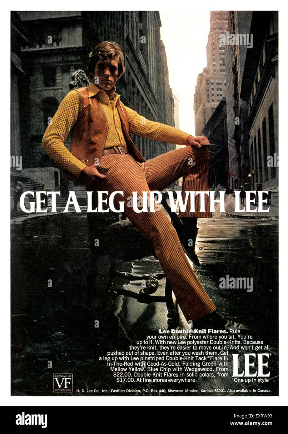 1970s USA Lee Magazine Advert Stock Photo - Alamy