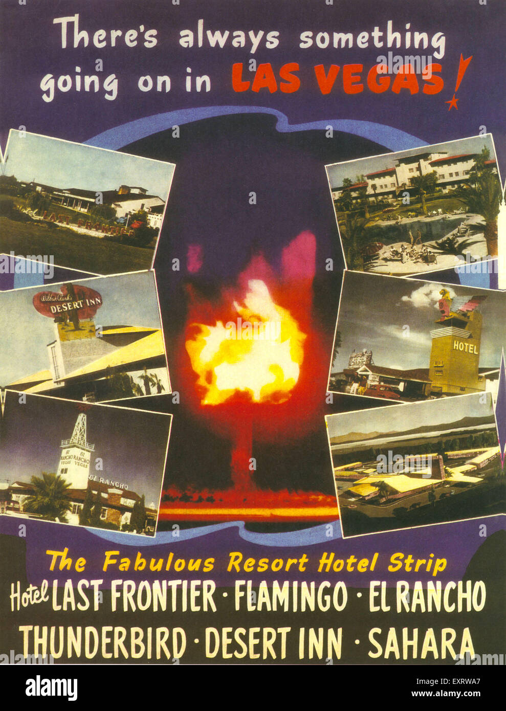 1950s USA Las Vegas Magazine Advert Stock Photo - Alamy