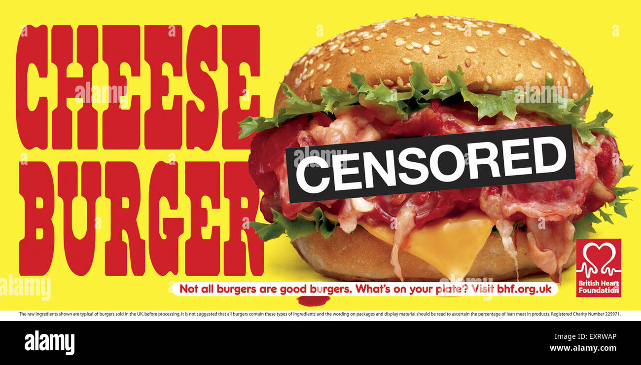 2000s UK British Heart Foundation Poster Stock Photo - Alamy