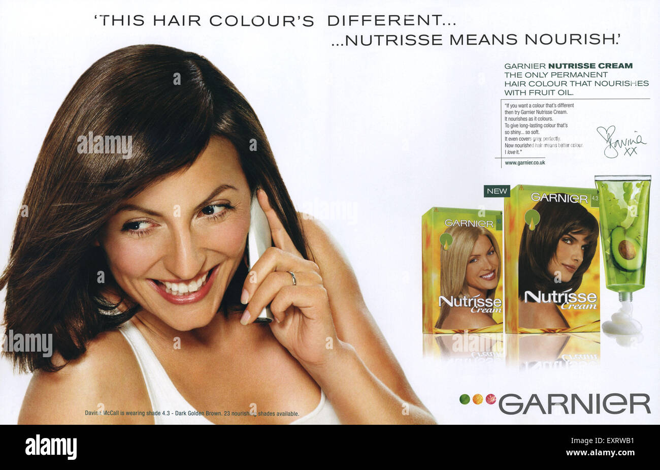 2000s UK Garnier Magazine Advert Stock Photo - Alamy