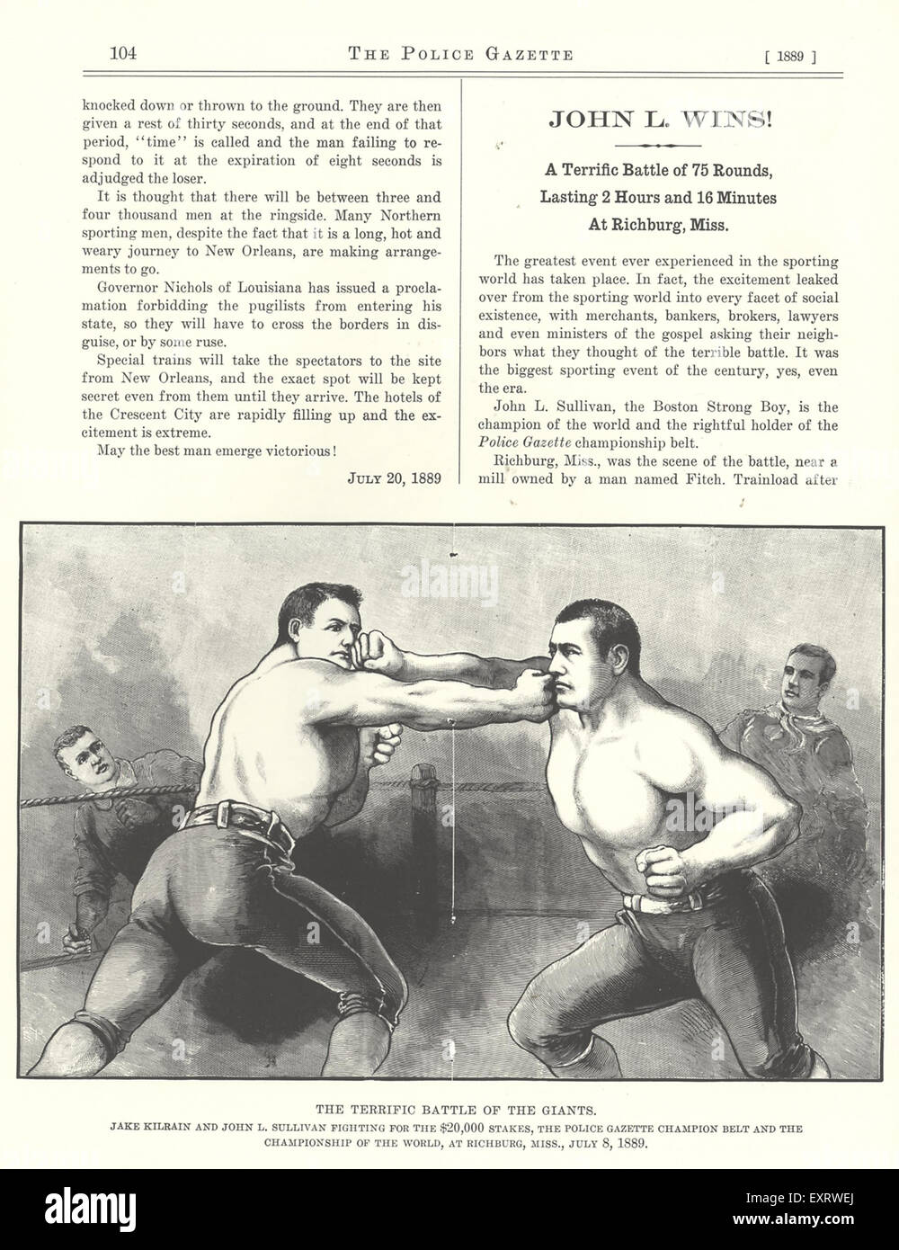 Police gazette hi-res stock photography and images - Alamy