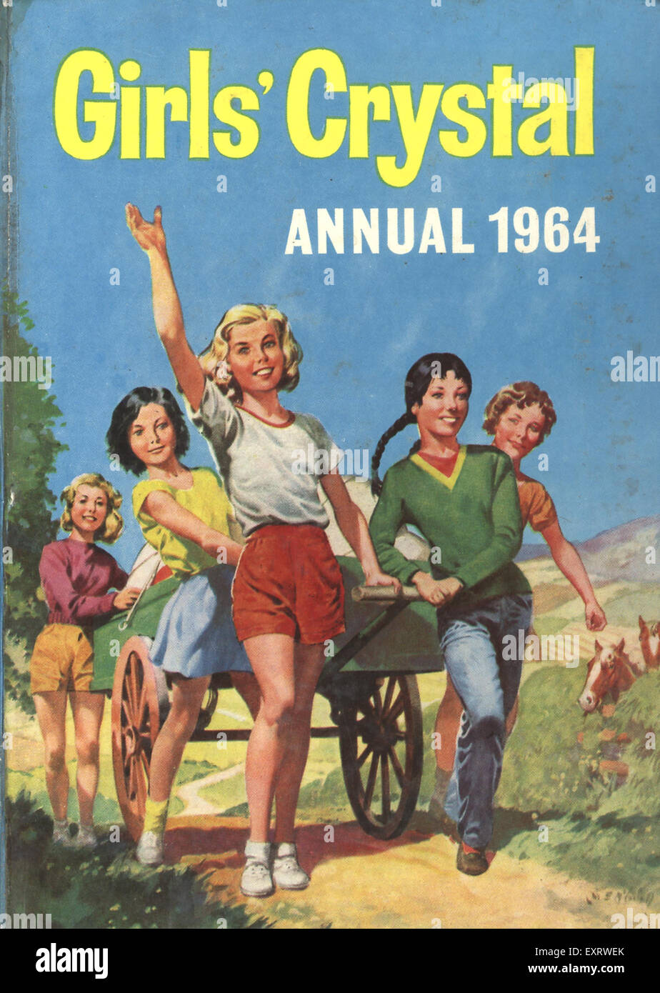 1960s UK Girls' Crystal Comic/ Annual Cover Stock Photo - Alamy