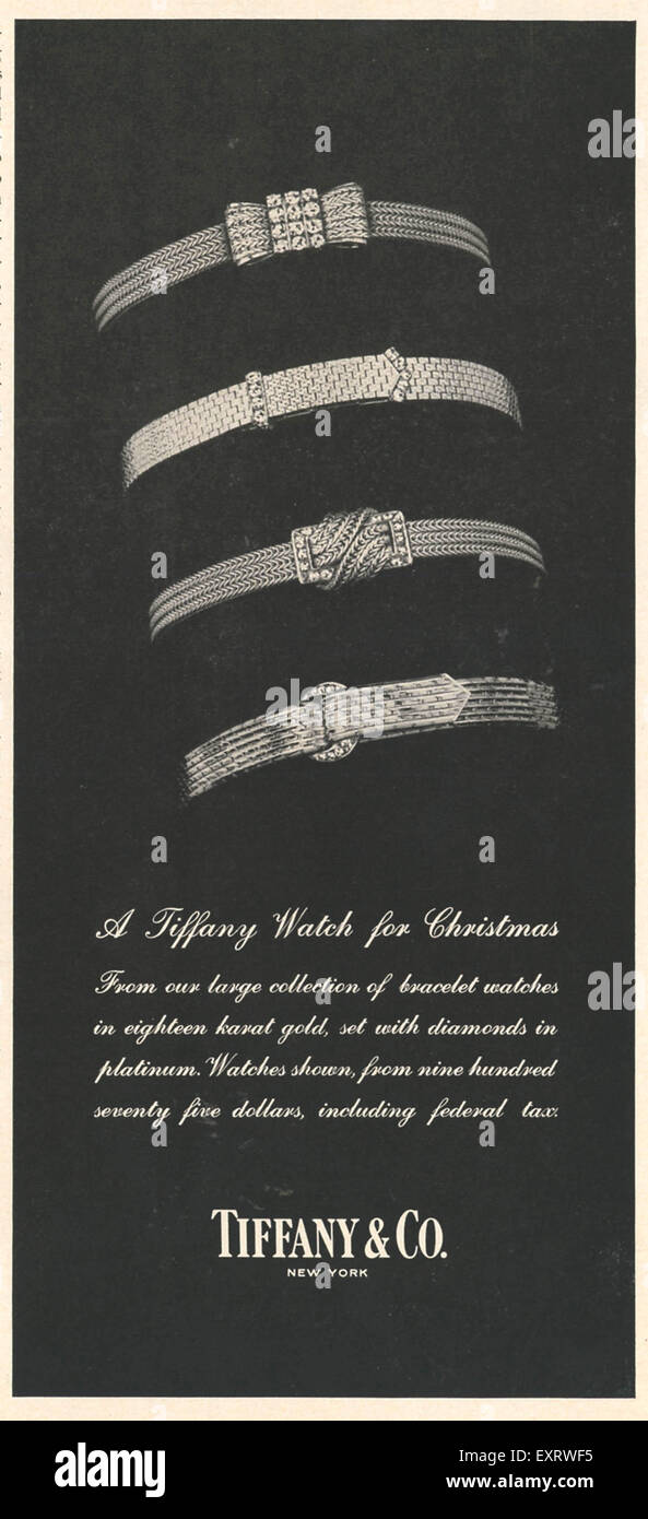 Tiffany advert hi-res stock photography and images - Alamy