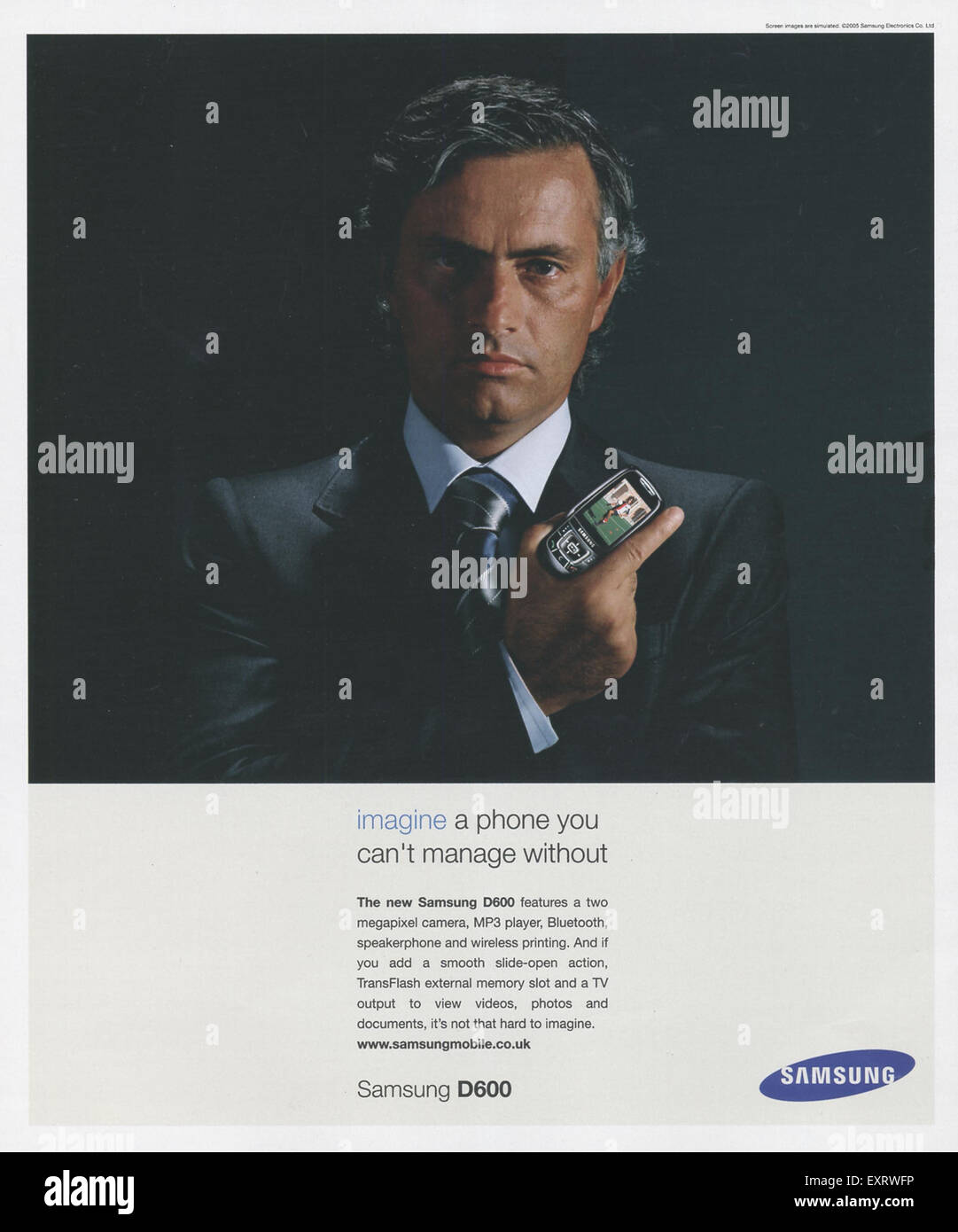 2000s UK Samsung Magazine Advert Stock Photo - Alamy