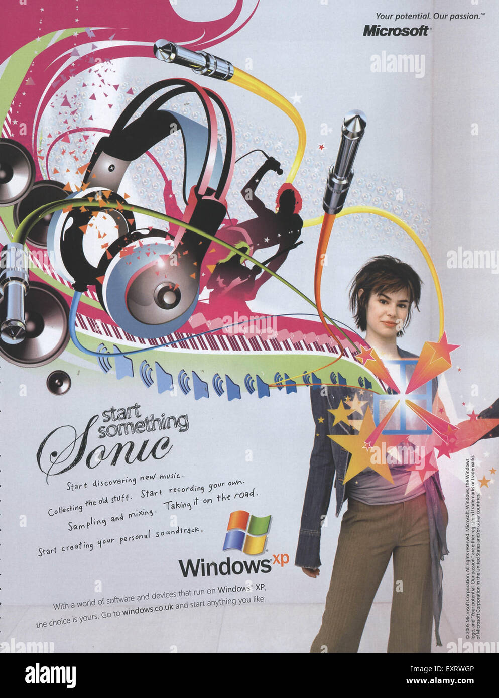 2000s UK Microsoft Magazine Advert Stock Photo - Alamy