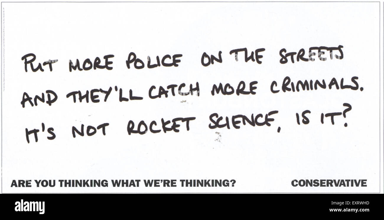 2000s UK The Conservative Party Billboard Advert Stock Photo - Alamy