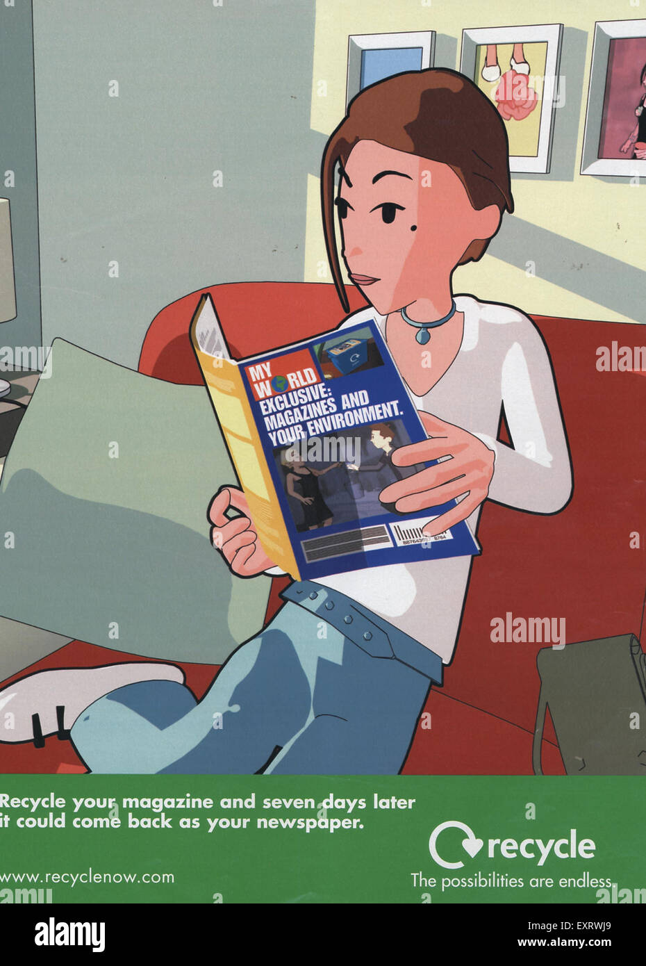 2000s UK Recycle Magazine Advert Stock Photo - Alamy