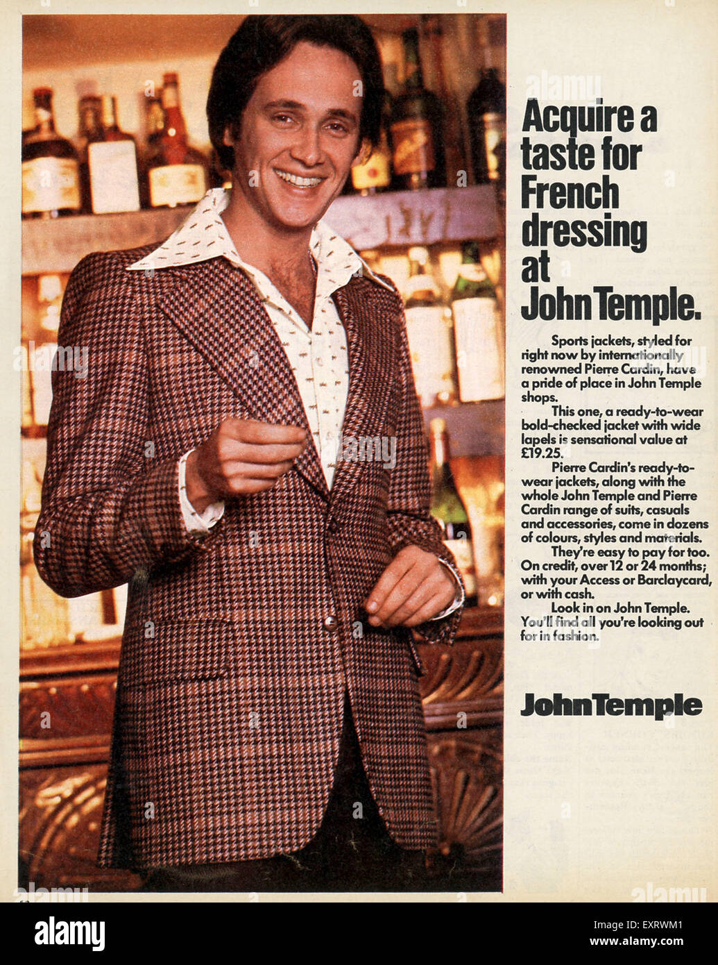 1970s uk mens fashion magazine hi-res stock photography and images - Alamy