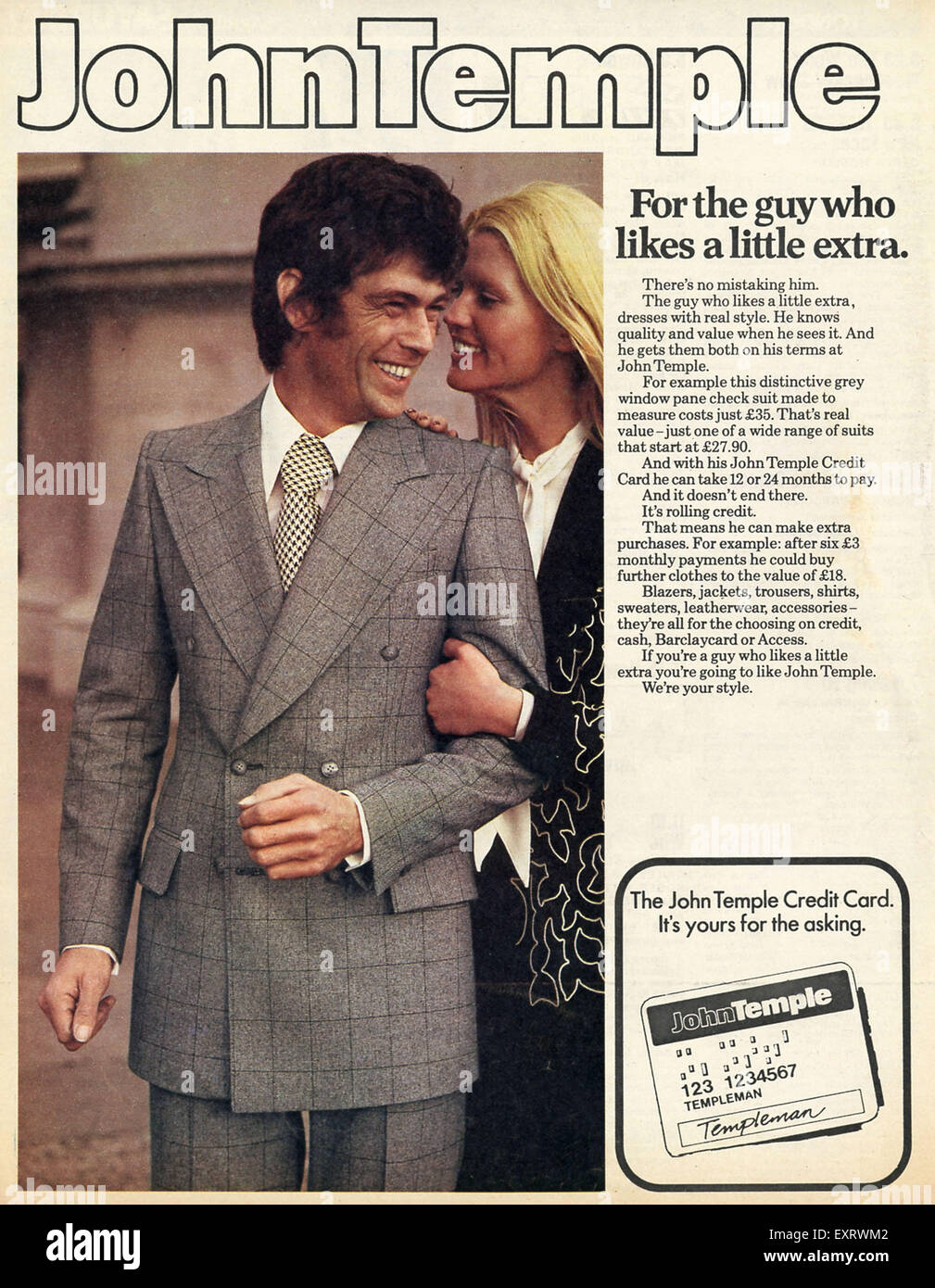 1970s uk mens fashion magazine hi-res stock photography and images - Alamy
