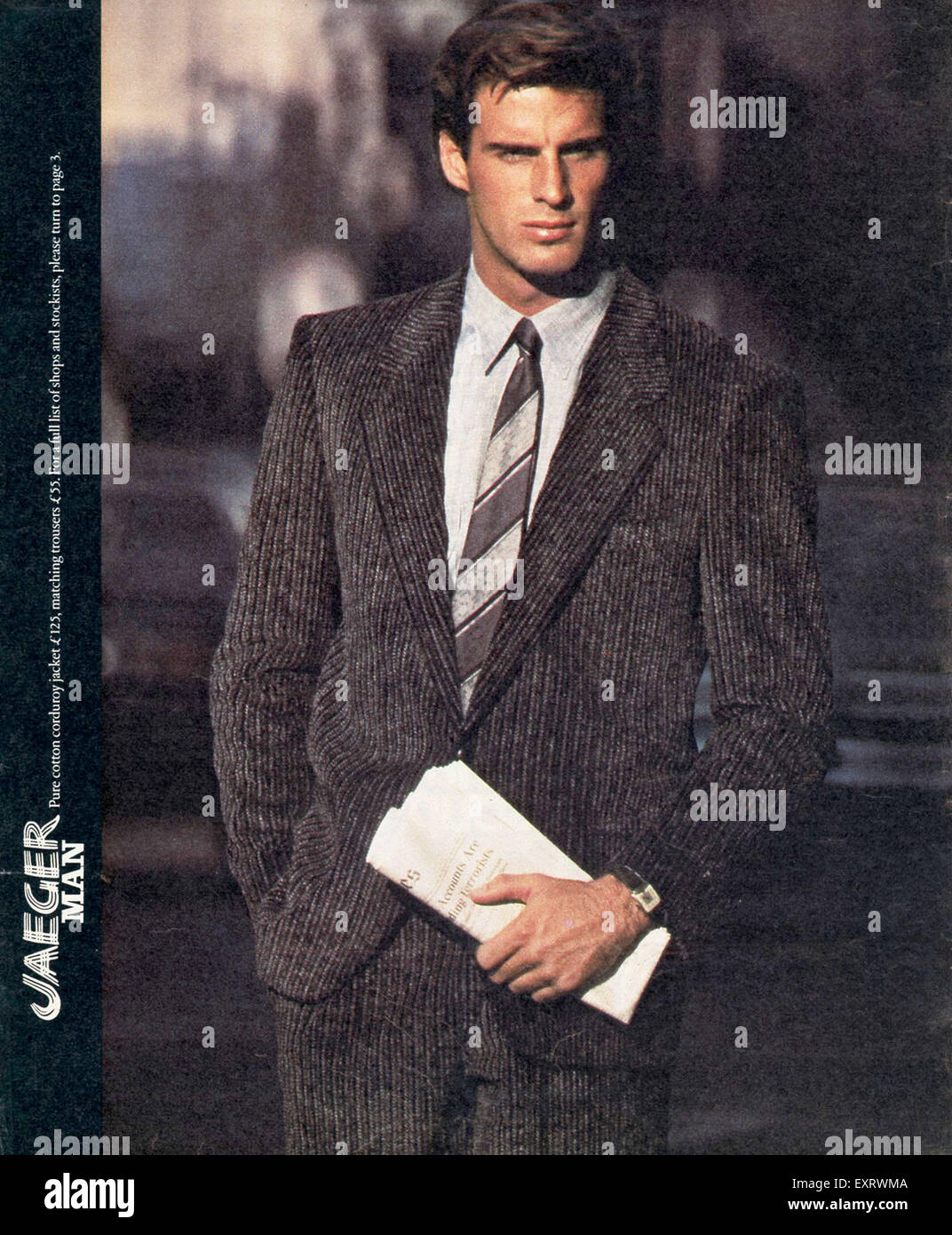 1980s UK Jaeger Magazine Advert Stock Photo - Alamy