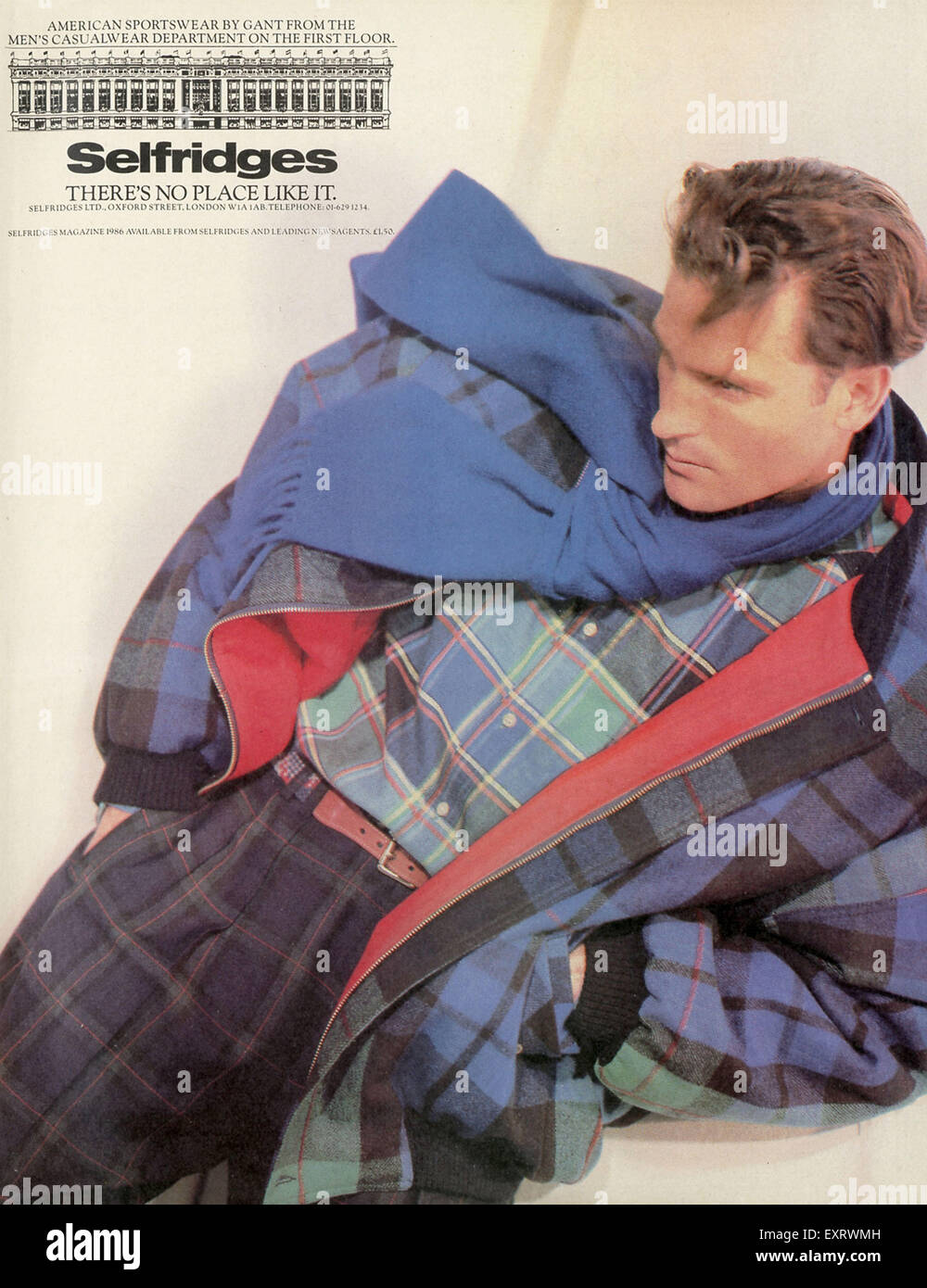 1980s UK Selfridges Magazine Advert Stock Photo - Alamy