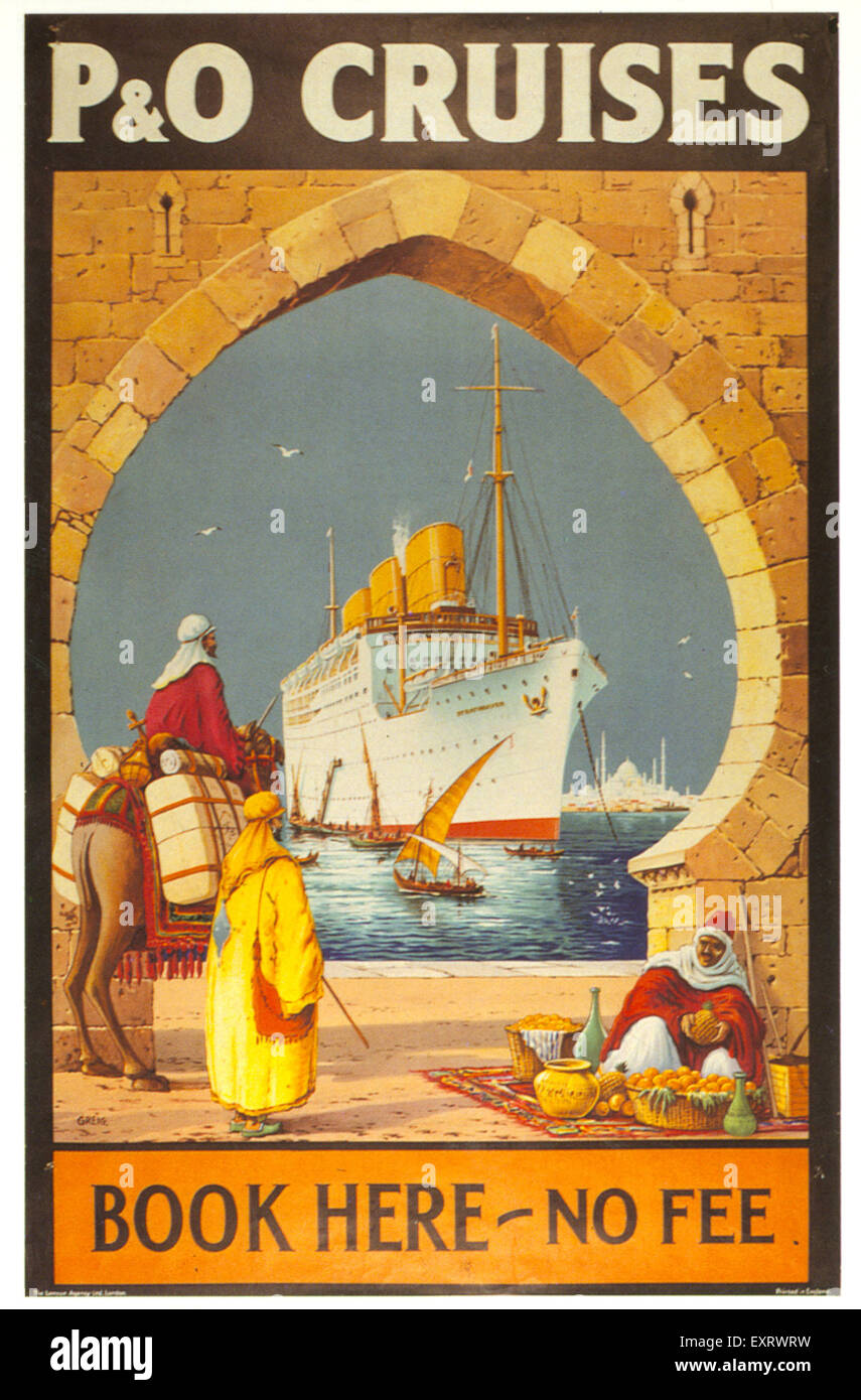 P&o cruises poster hi-res stock photography and images - Alamy