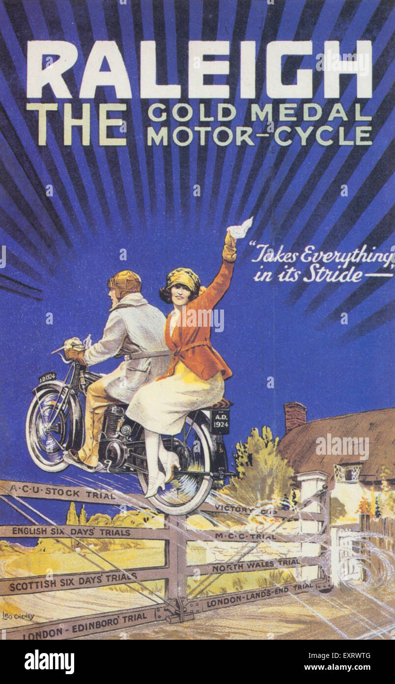 Raleigh advert hi-res stock photography and images - Alamy