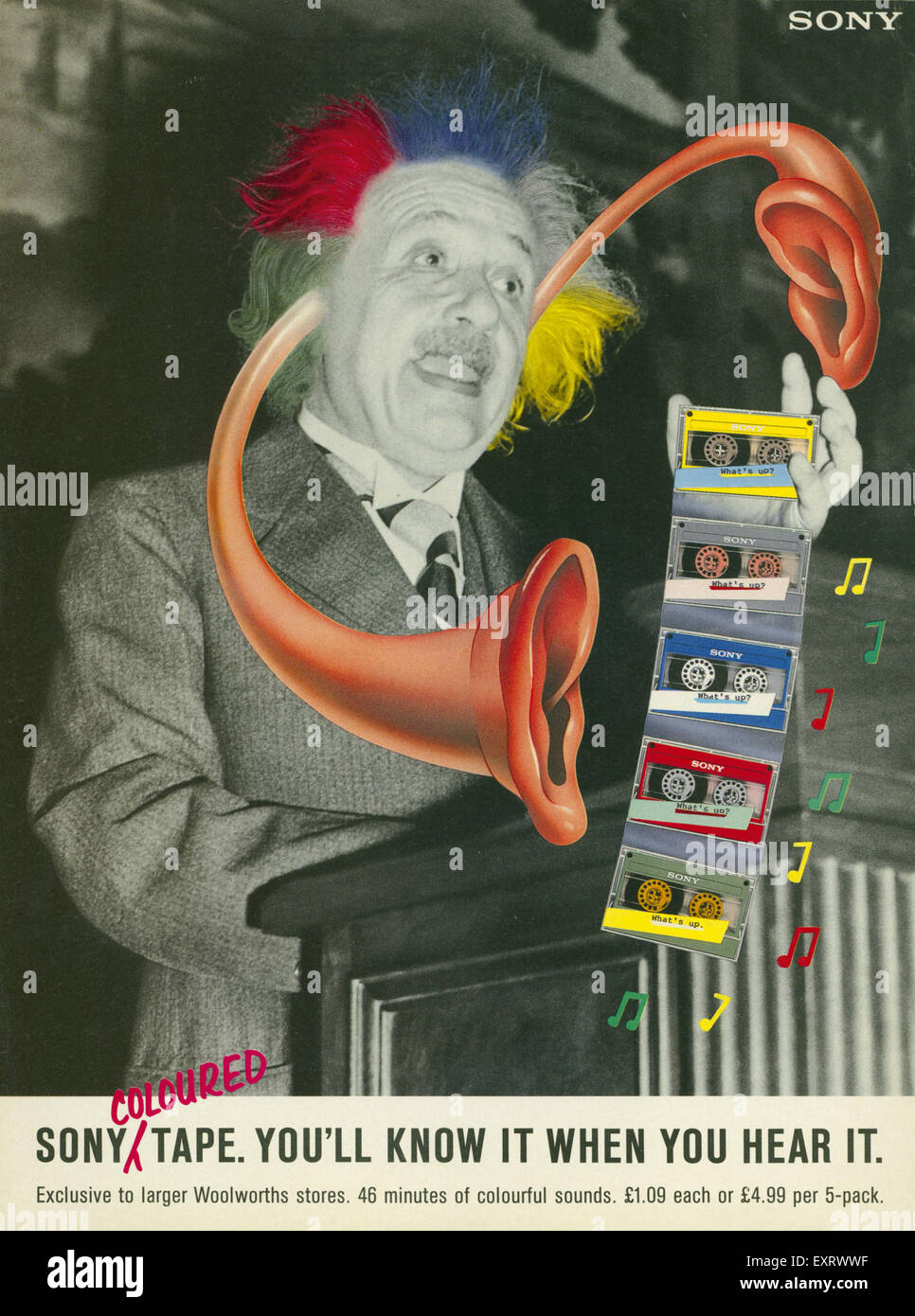 1980s USA Sony Magazine Advert Stock Photo - Alamy