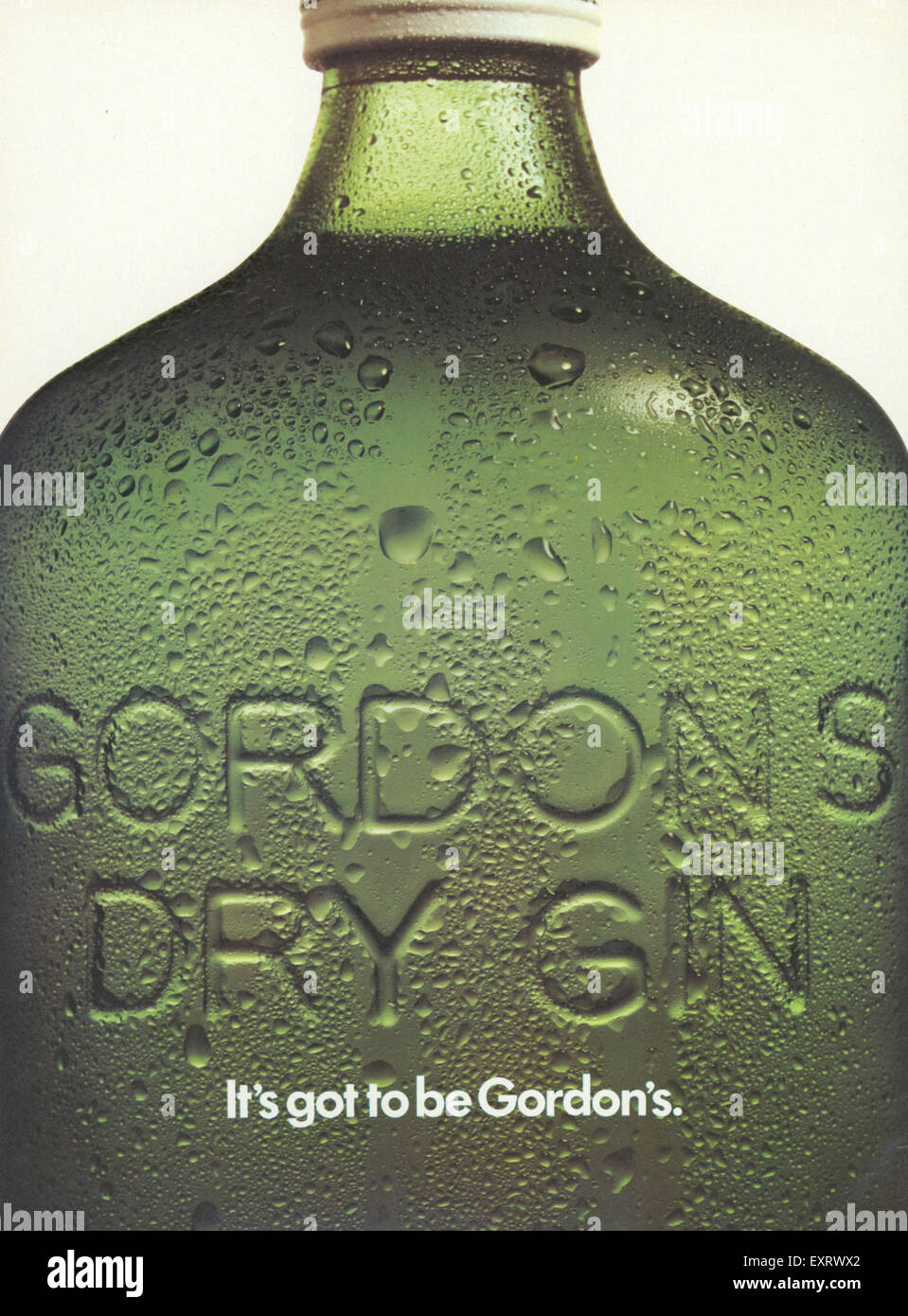 1970s UK Gordon's Magazine Advert Stock Photo - Alamy